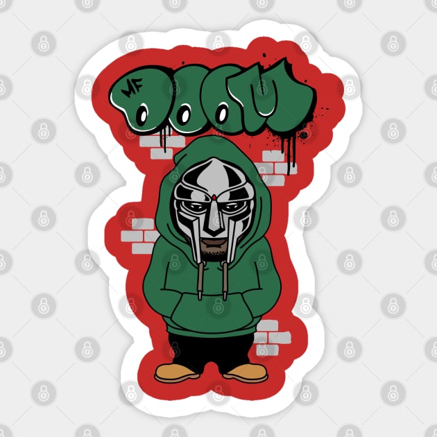 MF Doom Mask - Mf Doom - Sticker | TeePublic